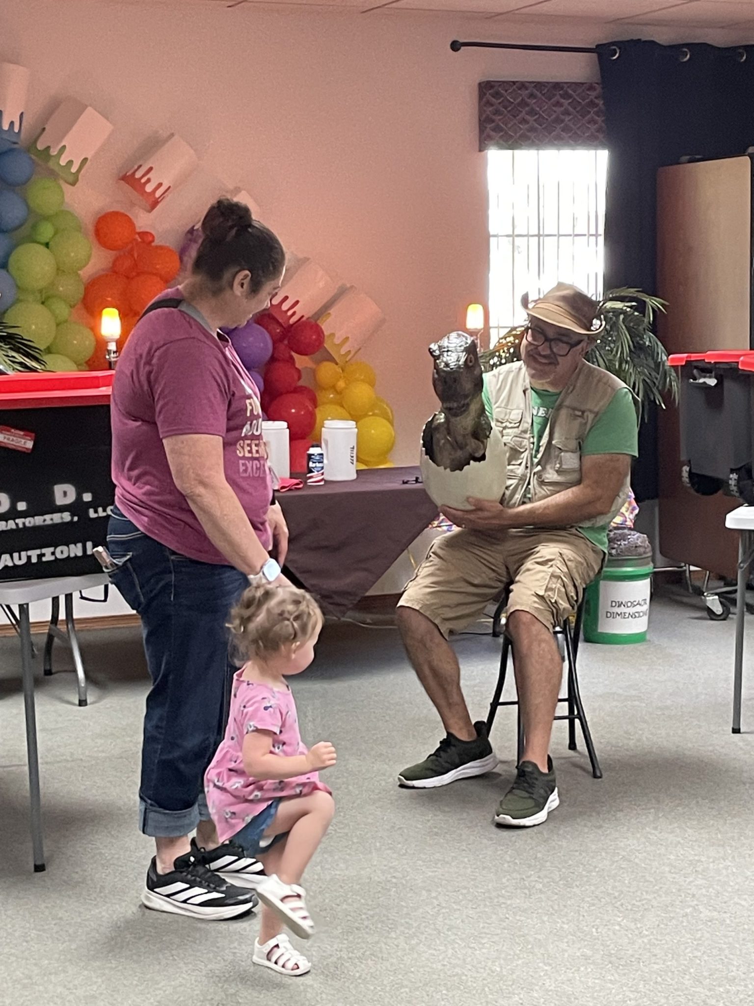 Colorful (animatronic) dinosaurs were enjoyed at the library – Muehl ...